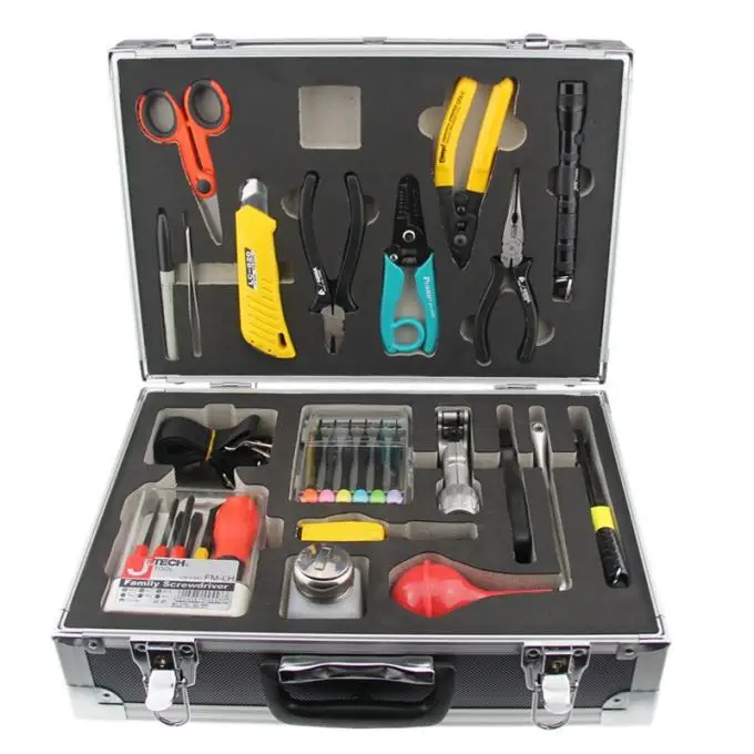 Fiber Fusion Splicing Tool Kit Fiber Optic Machine Compact Field Fiber ...