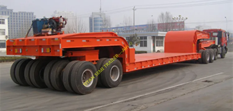 80 Ton Heavy Duty Lowboy Truck Dolly Semi Trailer for Sale