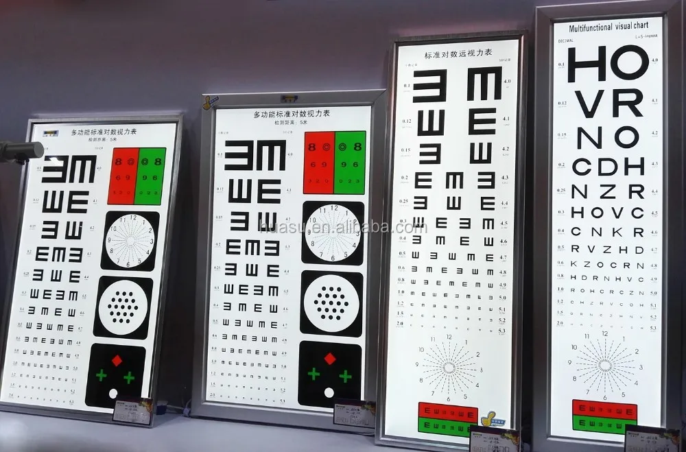 Ophthalmic Snellen Chart With Led Lamp Eye Testing Vision Chart Buy 