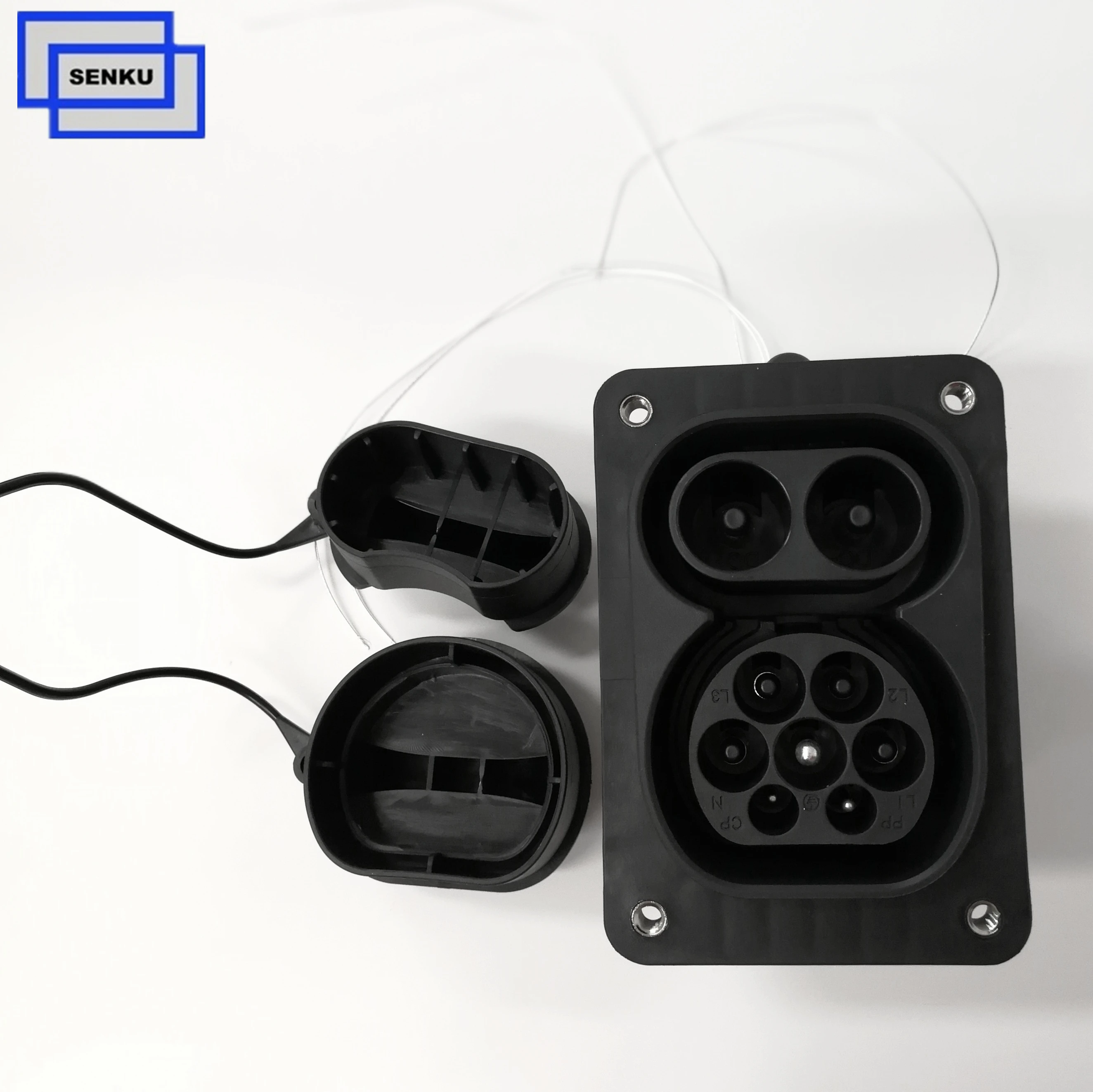 Electric Car Dc Quiack Charge Combo Type 2 Ev Charging Inlet 80a Ccs2 ...