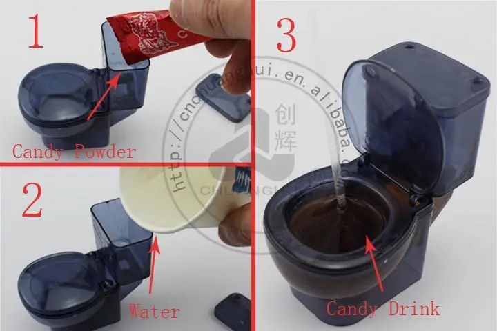 Novelty Plastic Toilet Candy Toy,Closestool Toy Candy,Toilet Bowl Candy ...