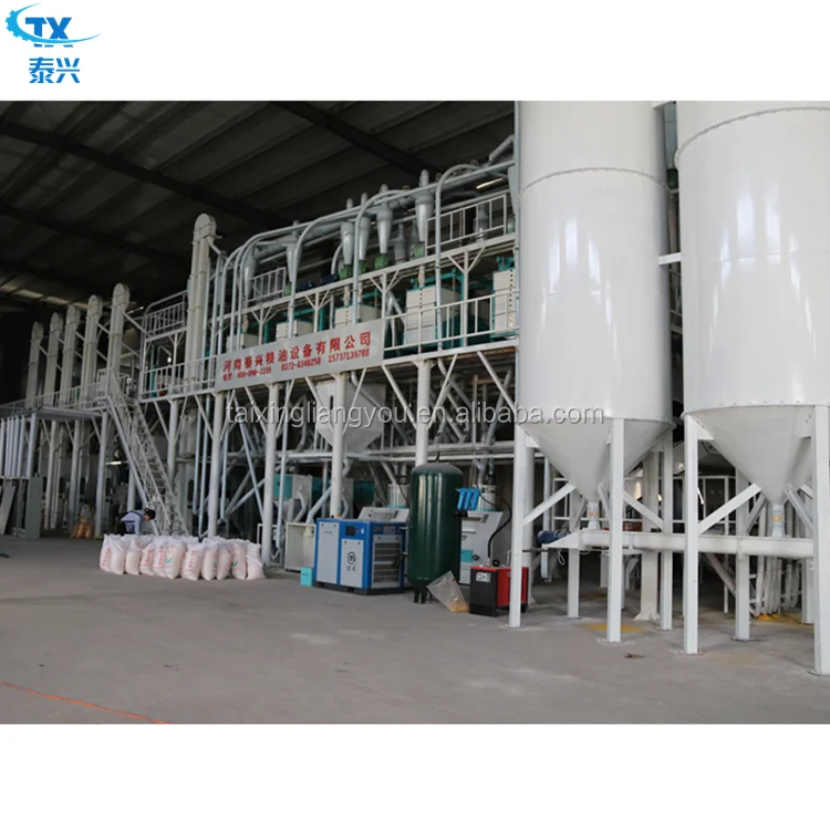 10-200t Wheat Flour Mill Factory/corn Flour Production Line/mazie Flour ...