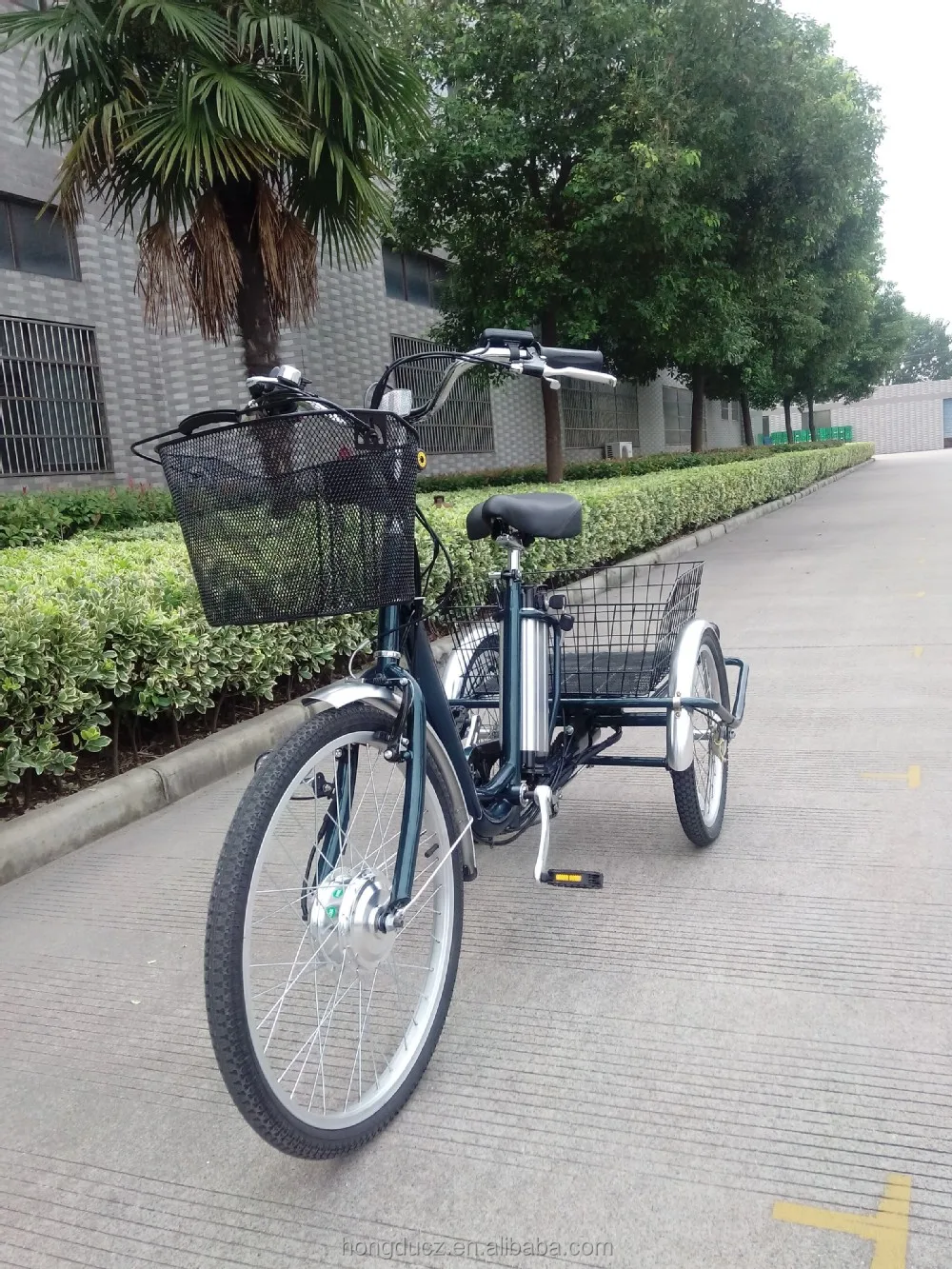 Cargo Electric Tricycles 24 Inch 36v Adult Three Wheels Electric Bike ...