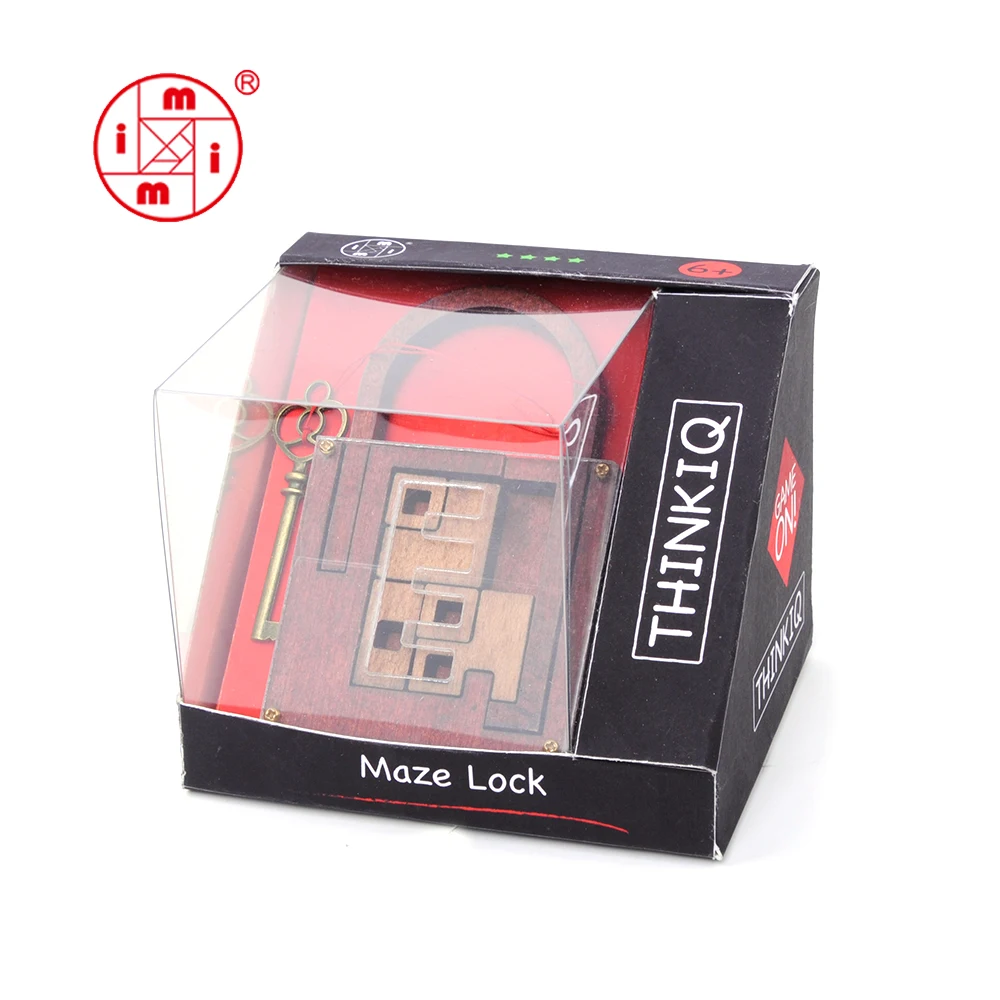 Wooden Puzzle - Maze Lock Puzzle by MIMI - Educational Toy