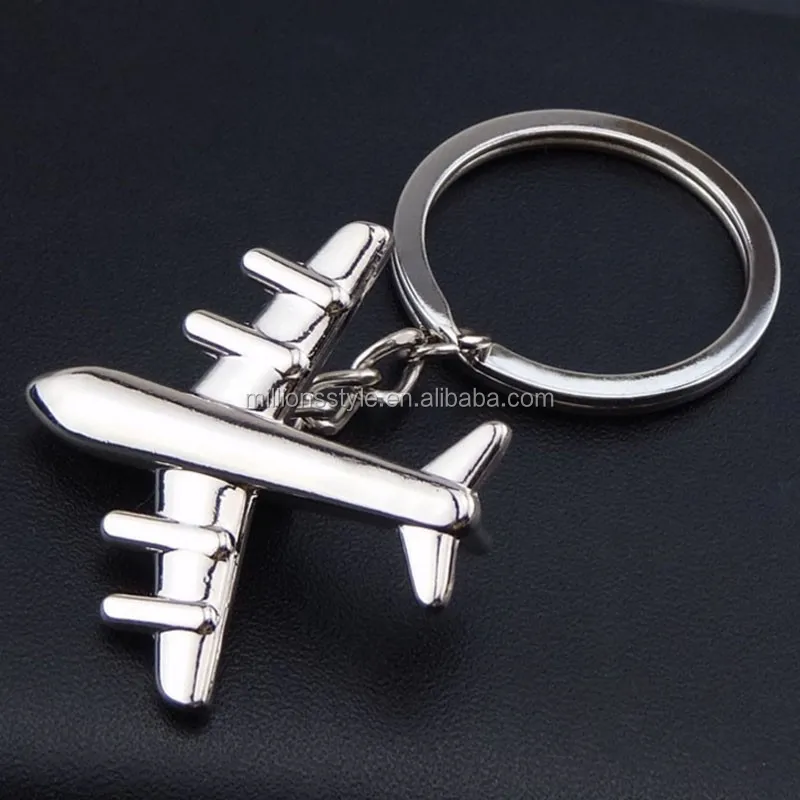 Promotional Sale 3d Airplane Shape Key Tag Custom Metal Aircraft ...