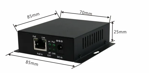 Gigabit 2port POE Extender - 150m Range, LACP, Stackable