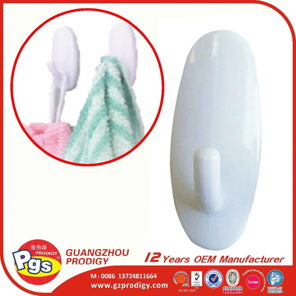 Heavy Duty Removable Wall Plastic Self Adhesive Hook - Buy Adhesive ...
