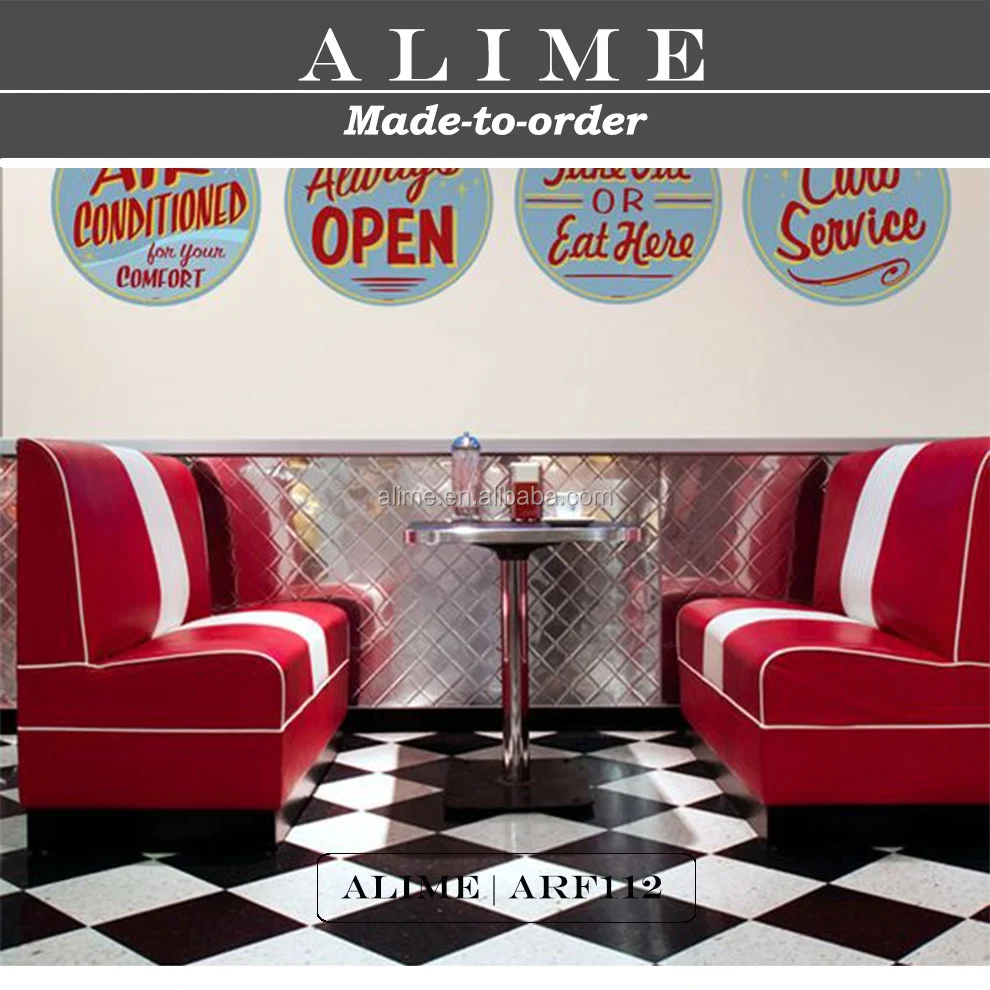 Alime Arf109 American 50s Style Corner Booth Sofa For Retro Design ...