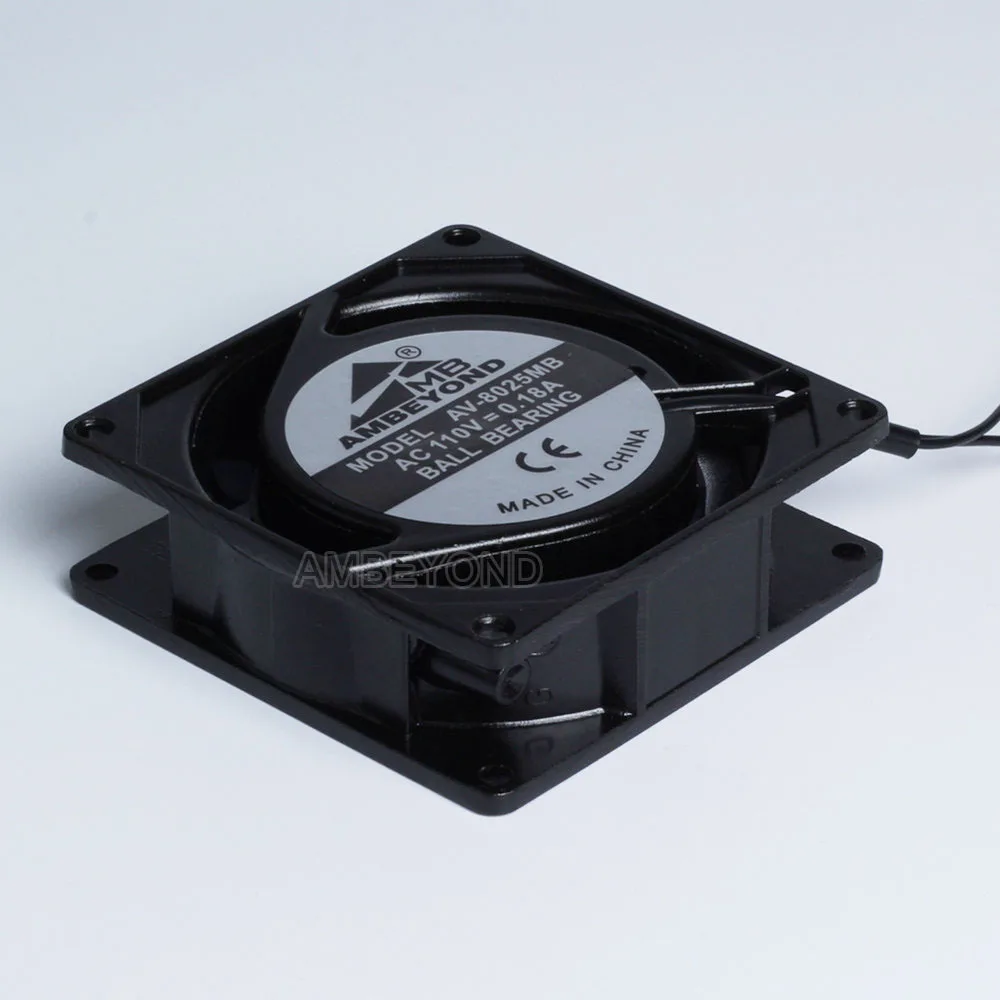 80x80x25 110v Axial Fan Cooling Dual Ball Bearing 8025 Ac Fan Panel ...