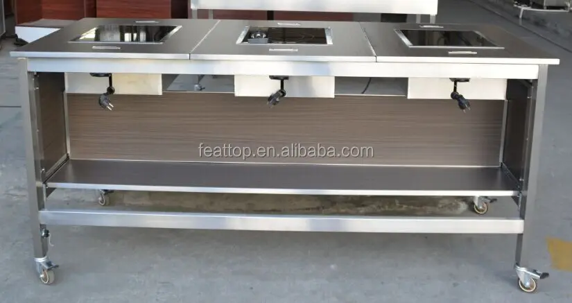 Banquet Mobile Foldable Counter For Hotel /buffet Table /induction ...