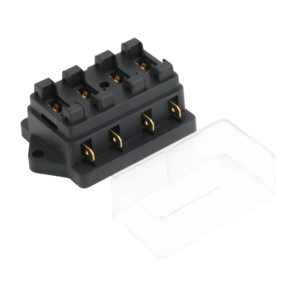 4 Way Fuse Box Circuit Car Trailer Auto Blade Fuse Box Block Holder ...