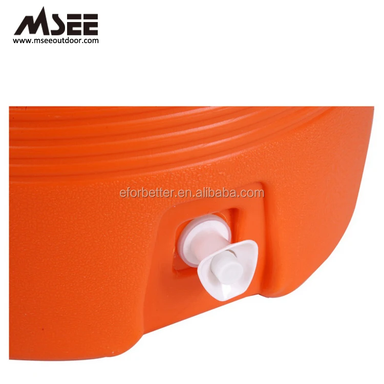 28L Orange Drinking Water Jug - Insulated & Waterproof