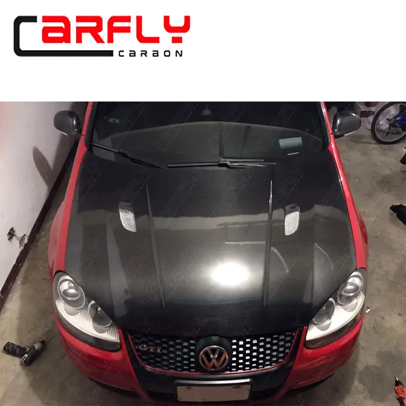 Fiber Glass Hood For Vw Golf5 Mk5 With Vent And Paint - Buy Front ...