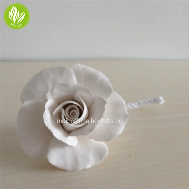 Fragrance Rose Aroma Porcelain Diffuser Ceramic Flower - Buy Aroma ...