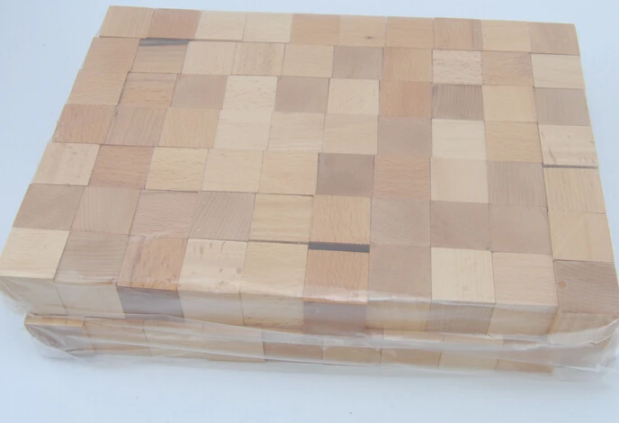 20mm Natural Beech Wood Building Blocks Children's Educational Diy Toy ...