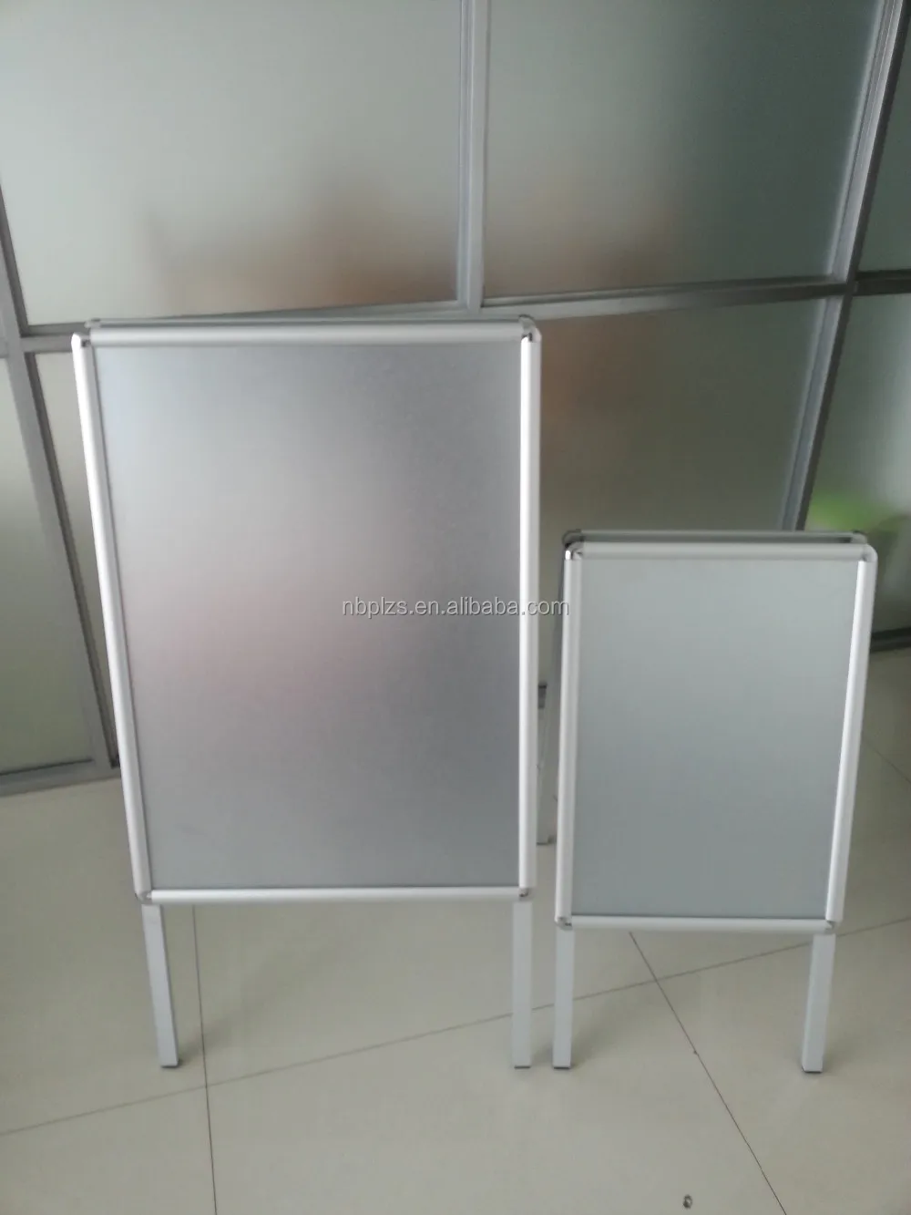 Silver Anodized Aluminum Folding Advertising Sign Poster Display A ...