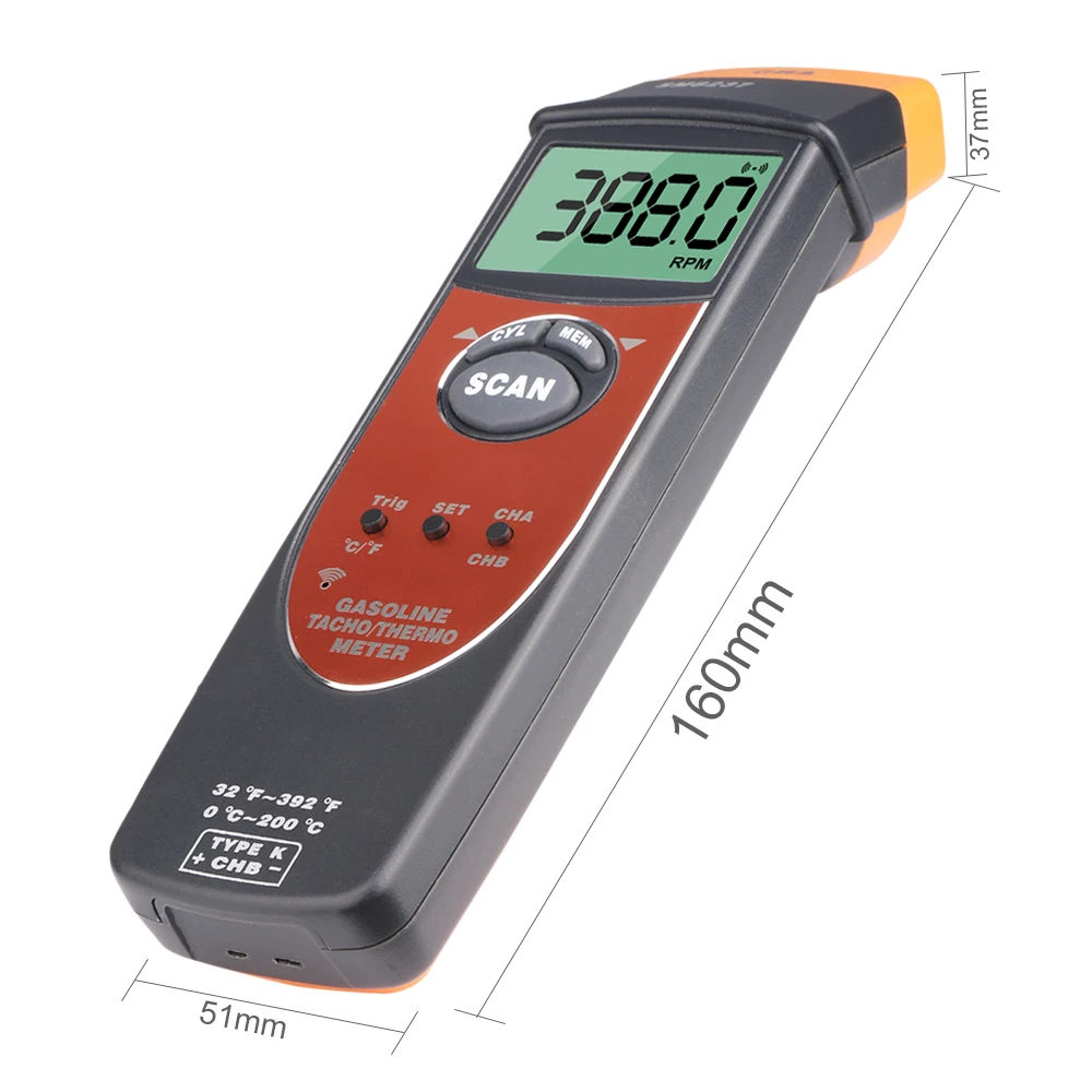 Digital Tachometer RZSM8237 - Precise Engine RPM Measurement