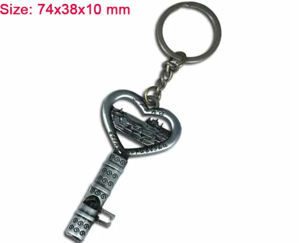 Souvenirs Wholesale Custom Antique Bronze Complex Key Shape Keychain ...