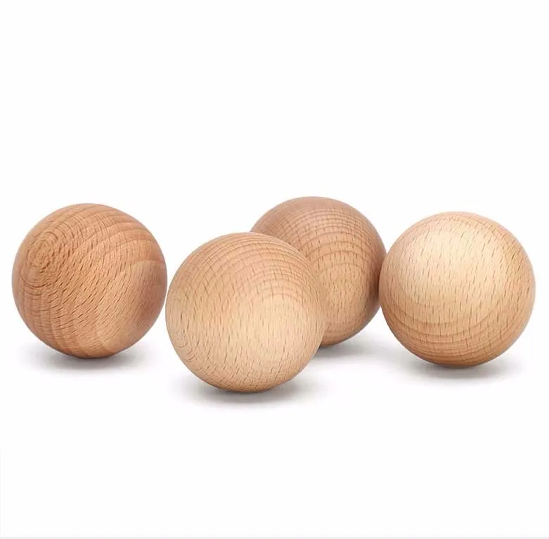 Solid Beech Wooden Exercise Balls,Natural Wood Foot And Hand Massage ...
