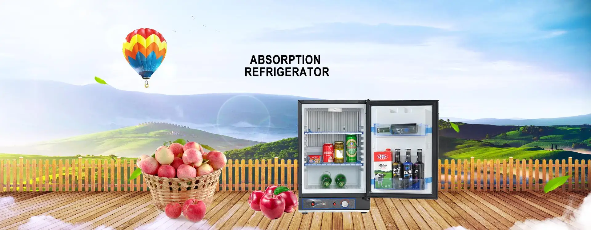 174l Double Door Natural Gas Propane Gas Powered Refrigerator Fridge ...