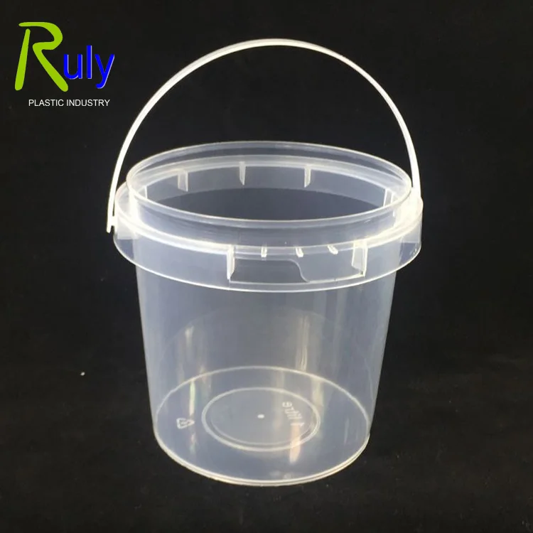 Clear Plastic Tamper Proof Tubs Pot Buckets Storage Containers 1l+ Lid ...