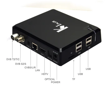 Ott Tv Box K1 Plus S905d Dvb S2 T2 Android Tv 4k Satellite Receiver ...