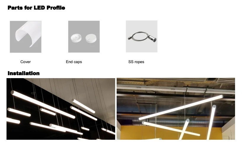 Easinghome Round Tube LED Aluminum Extrusion - 30mm