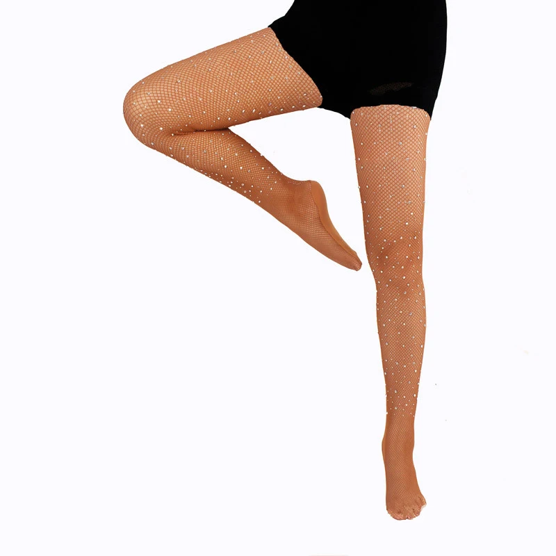 Sexy Rhinestone Women Tights Ballroom&latin Dance Competitions ...