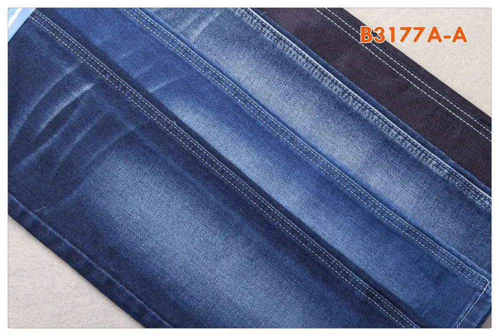B3177a-a Cotton Polyester Lycra Fake Knitted Denim Jeans Fabric - Buy ...