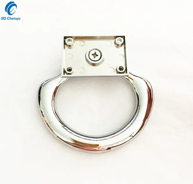 Classic Shiny Chrome Shell Shaped Chair Back Ring Pulls Handle For ...