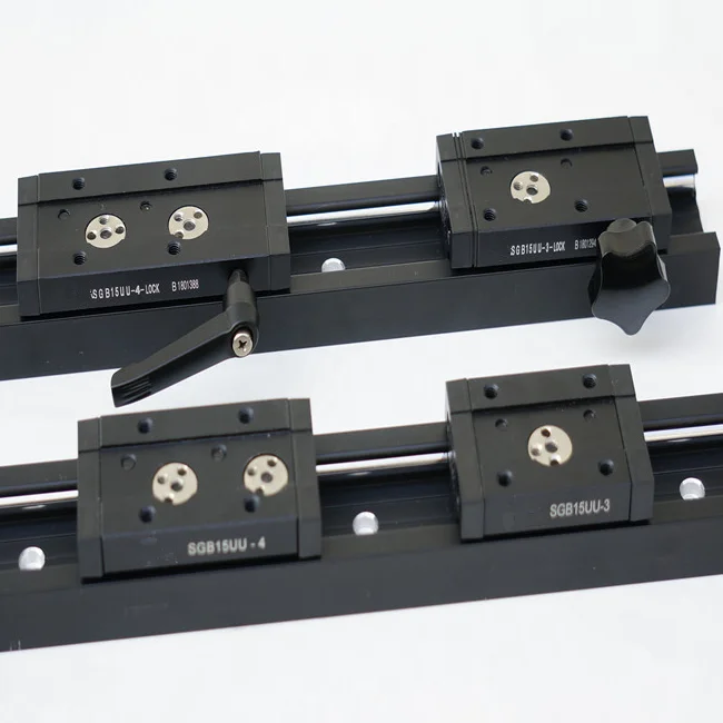 Dual Axis Roller Linear Guide Rail Linear Motion Guideway With Bearing Block Sgr20n - Buy Roller ...