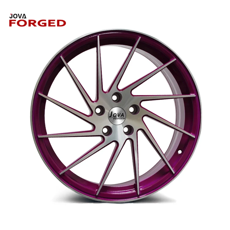 Machine Face Purple Aluminum Alloy Rims 12 Spoke 24x14 Specialty Forged ...