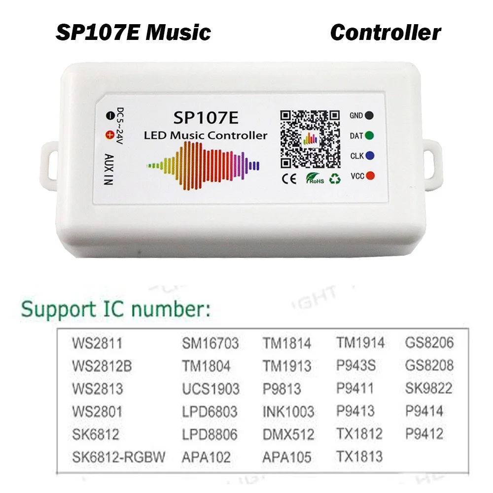 Smart Phone Control SP107E LED Music Controller for WS2812