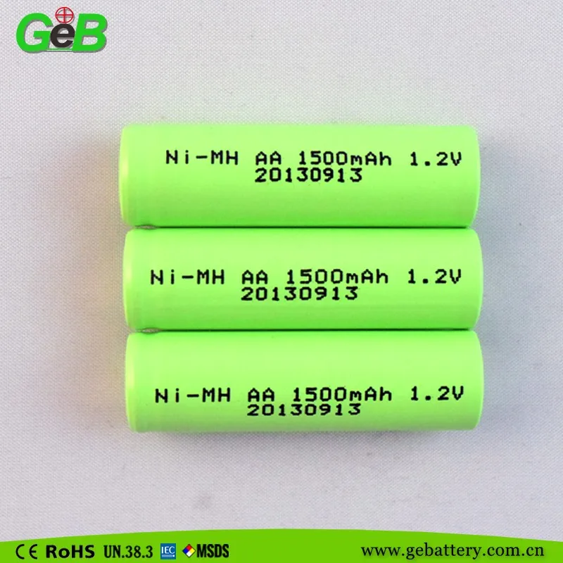 Rechargeable Nimh Batteries Solar Aa 1.2v 1500mah Ni-mh For Power Tools ...