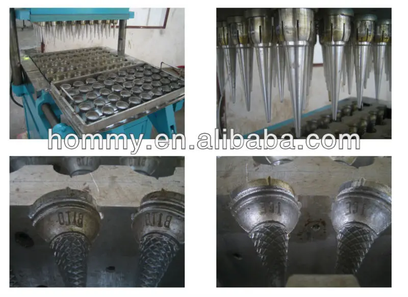32 Heads Ice Cream Cone Making Machine / Icecream Sugar Cone Maker ...
