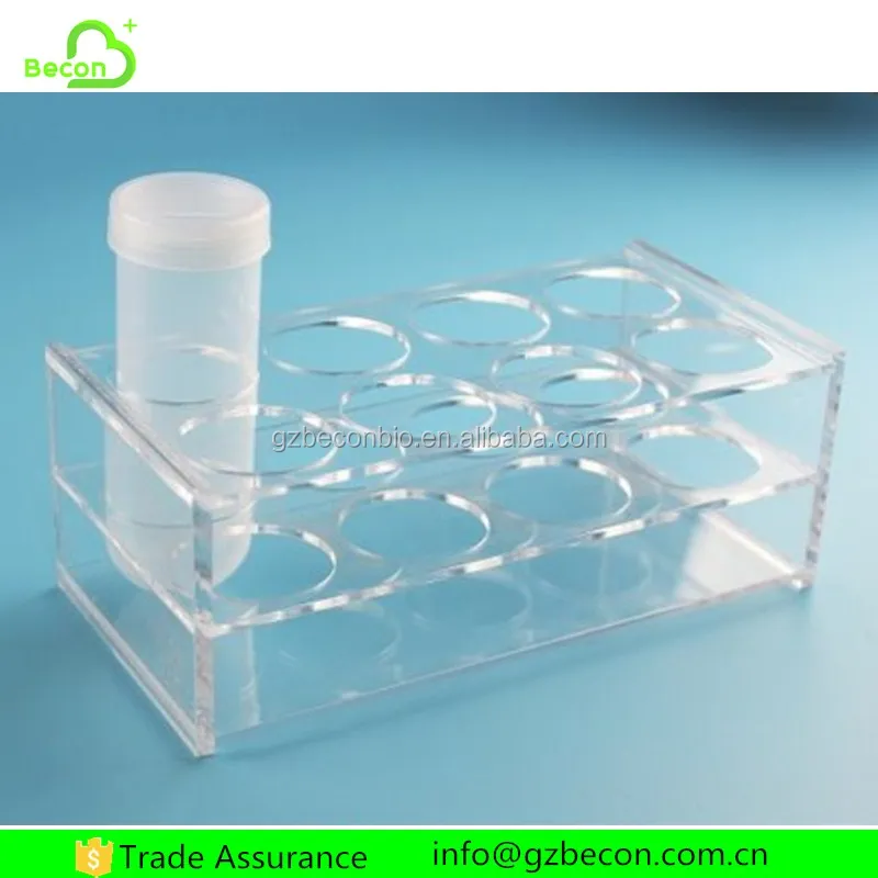 Customize Chemical Resistant Clear Acrylic Test Tube Rack Display - Buy ...