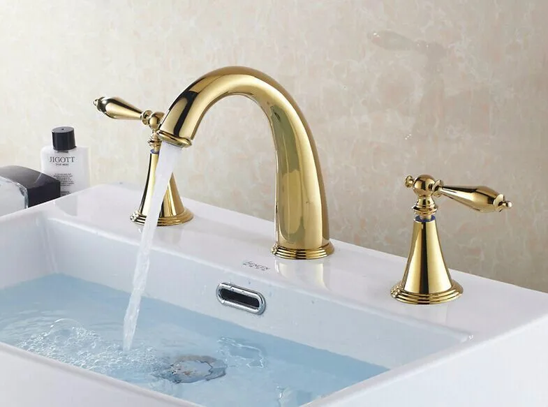 Wash Hand Wall Basin Mixer 3 Hole Basin Mixer Taps - Buy 3 Hole Basin ...