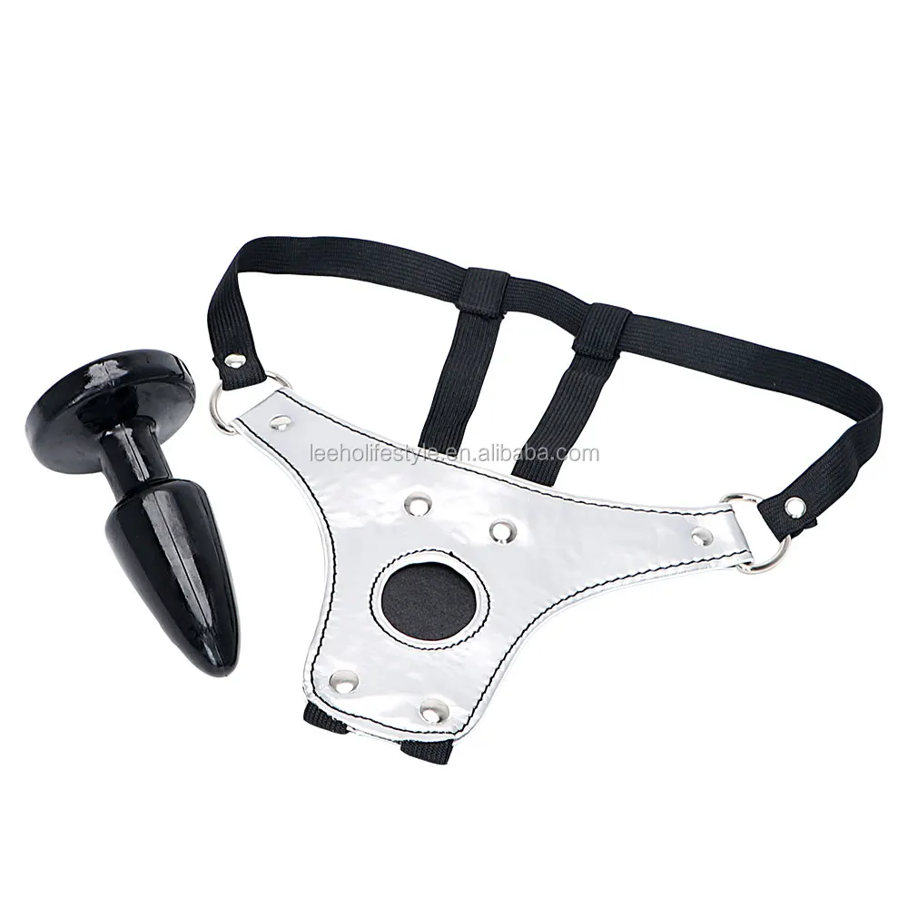 Pakaian Anal Butt Plug Sex Toys Untuk Femal Kulit Silikon Produk Seks Lesbian Sabuk Kesucian 