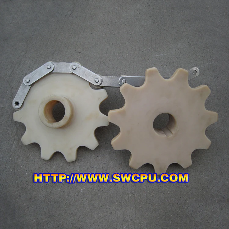 Engineering Nylon Shaft Gears Plastic Uhmw Pe Chain Sprocket - Buy Uhmw ...