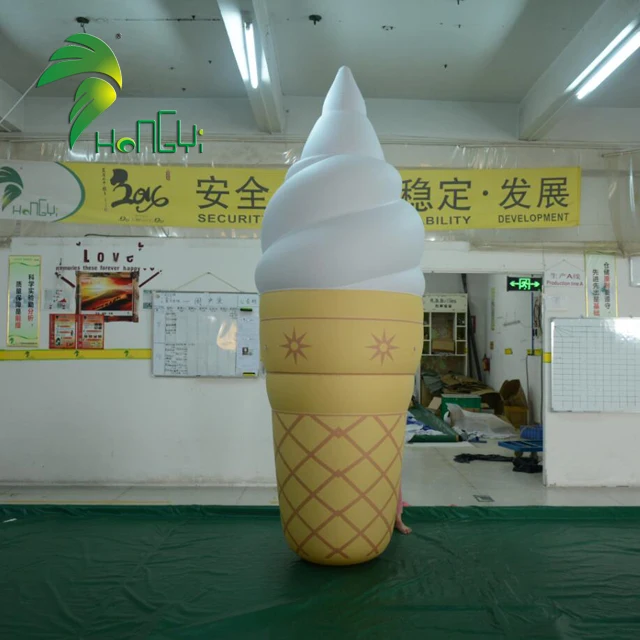Giant Inflatable Ice Cream Cone Model For Summer Advertising - Buy ...