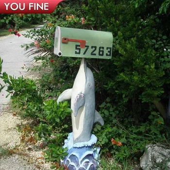 Chinese Suppler Garden Decorated Fiberglass Dolphin Mailbox For Sale ...
