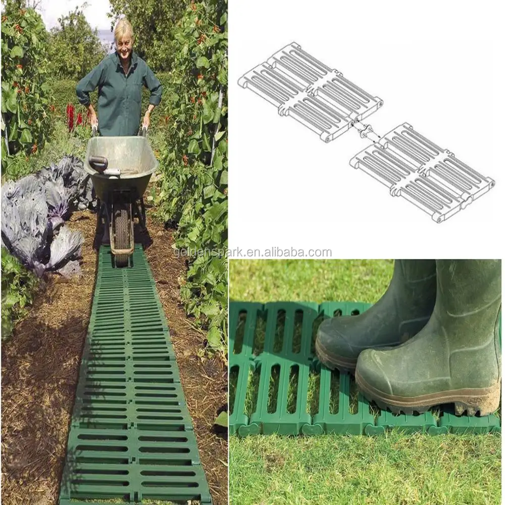 Plastic Garden Path Track With 4.5 Meter - Buy Garden Path Tiles ...