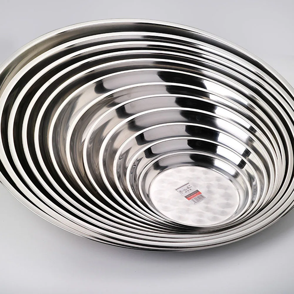 Different Size 10 Inch To 36 Inch Stainless Steel Round Metal Dinner ...