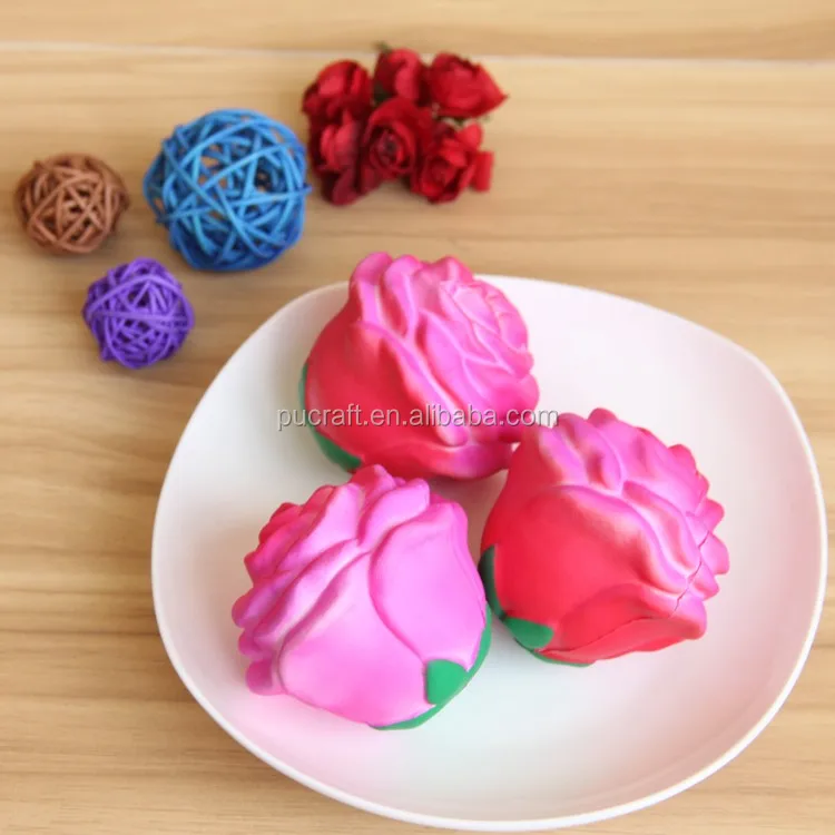 Hot Selling Wholesale Pu Foam Material Kawai Rose Squishy Slow Rising ...