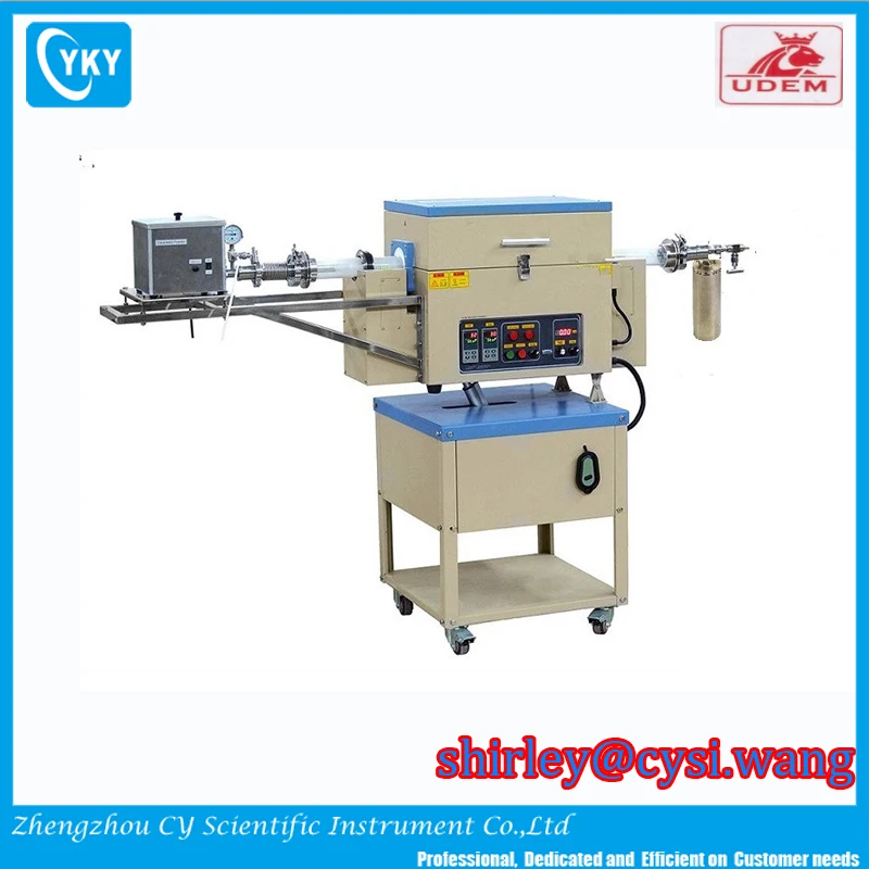 1200c Rotation Powder Ald 4" Tube Furnace System With Liquid Vapor ...