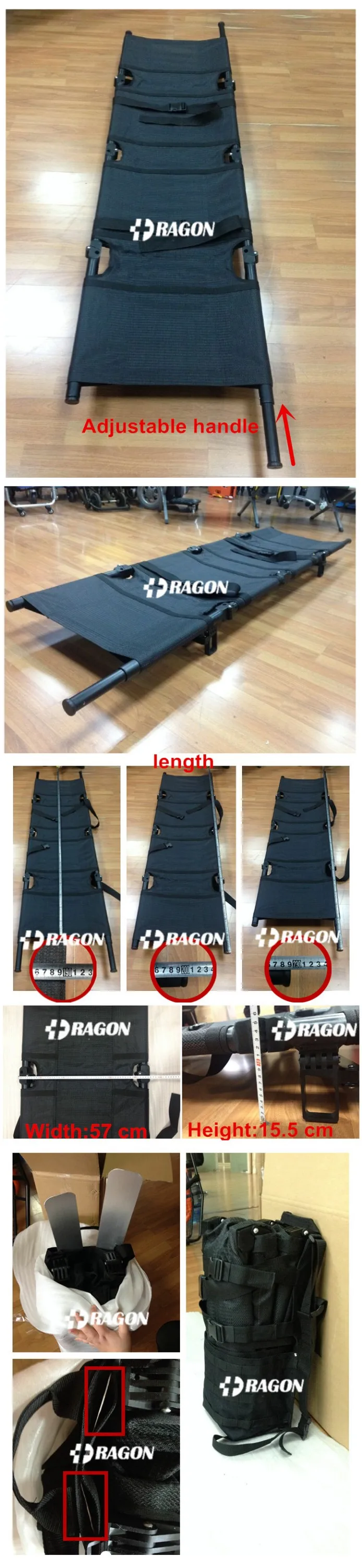 Military Use Medical Device 4 Folded Aluminum Army Stretcher - Buy Army ...