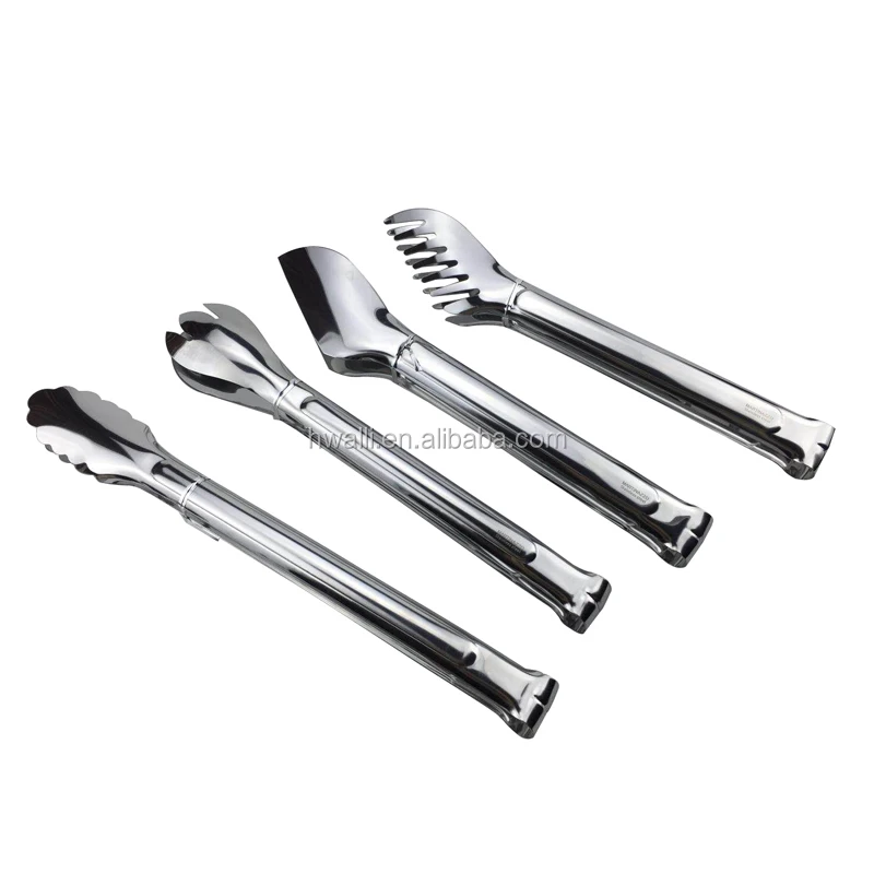 Different Types Of Stainless Steel Salad Tongs Set Hot & Lfgb Approved ...