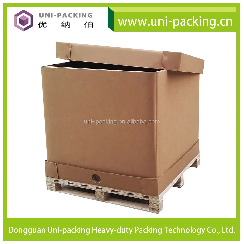 Uni-packing Collapsible Square Liquid Packaging 1000l Paper Ibc - Buy ...