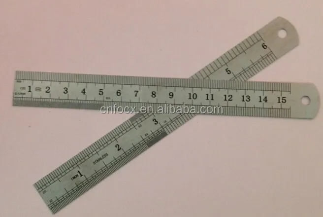 Reliable 15cm Double Side Stainless Steel Measuring Straight Ruler,15cm ...