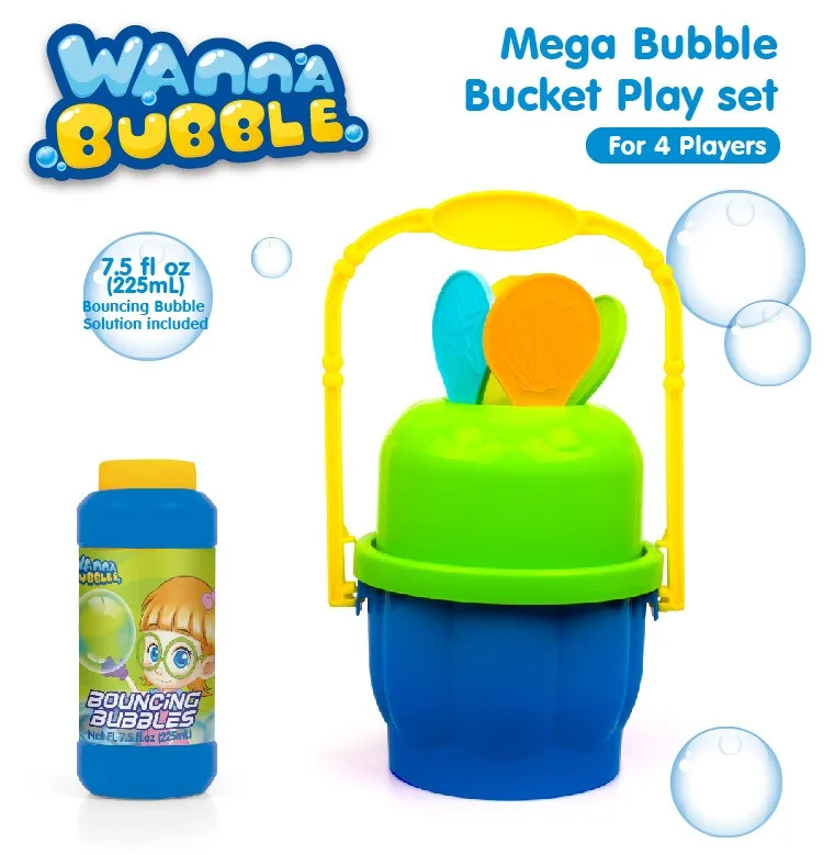 Bubble Bucket Set Party Game Magic Bubble Toy Soap Play Toys Touchable ...